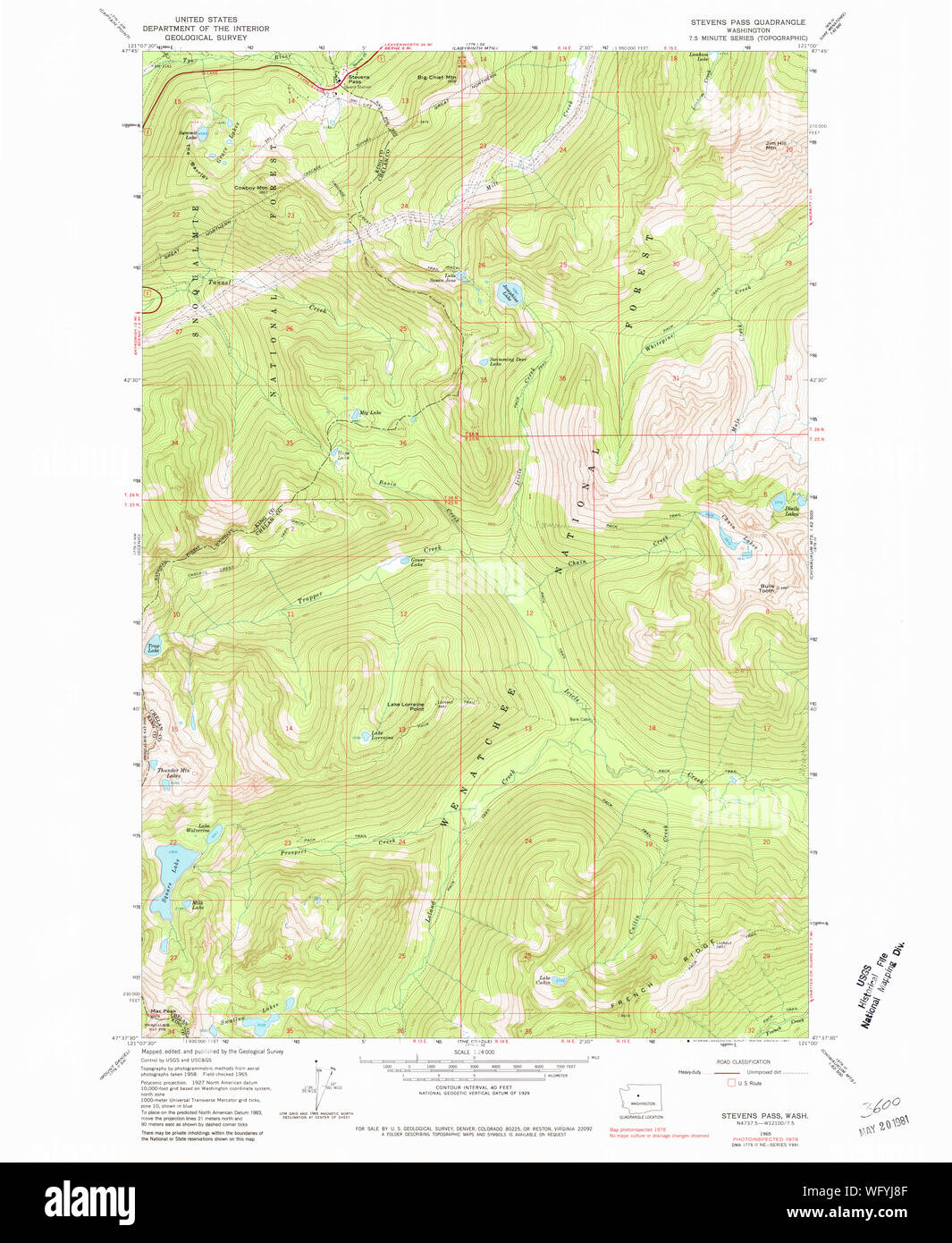 Stevens pass Cut Out Stock Images & Pictures - Alamy