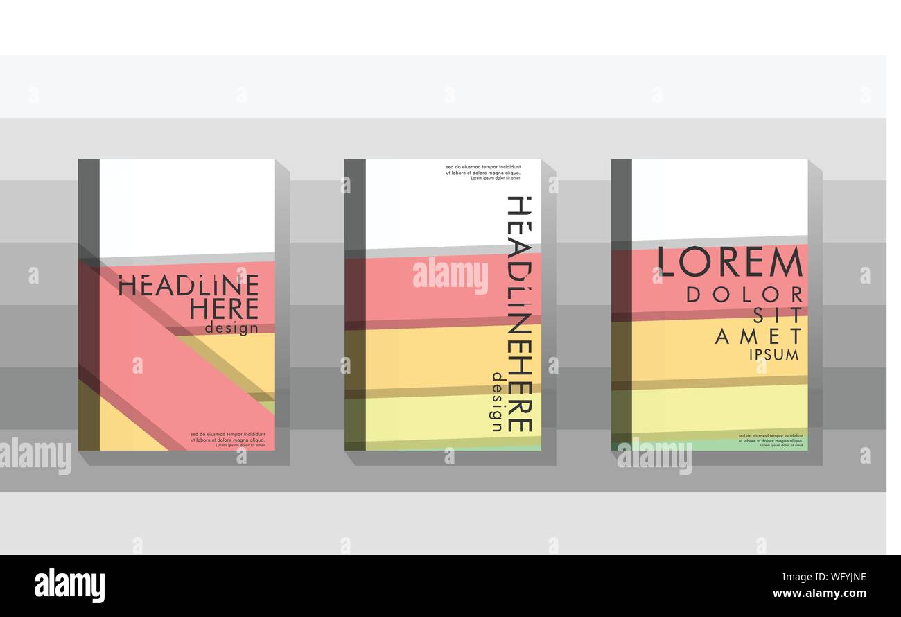 Cover book concept abstract geometric background with a combination of ...