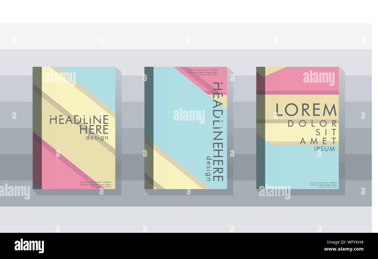 Cover book concept abstract geometric background with a combination of ...