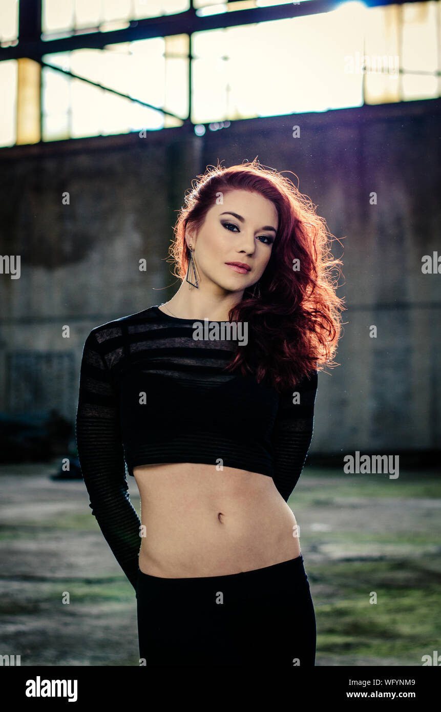 Woman hands behind back hi-res stock photography and images - Alamy