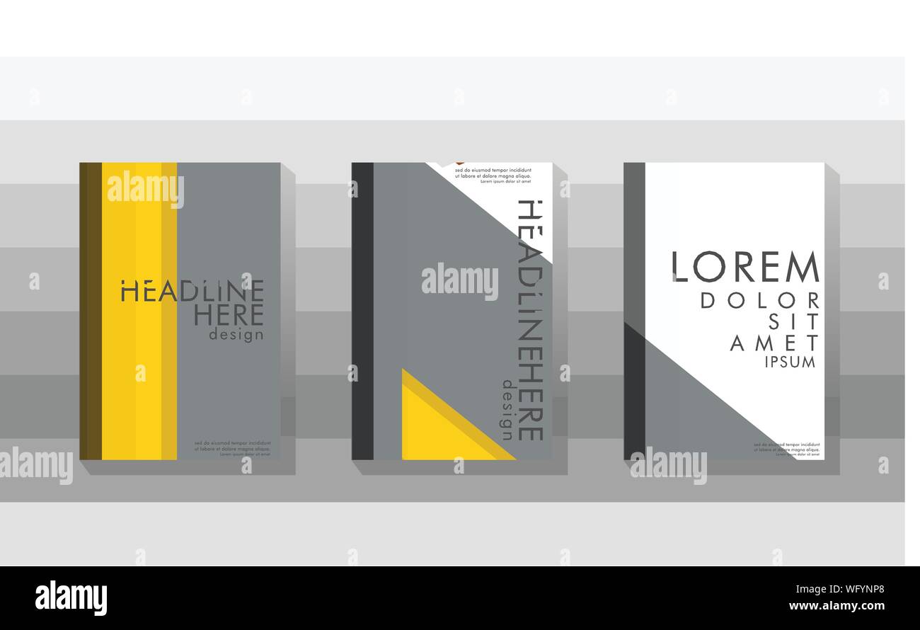 Cover book concept abstract geometric background with a combination of ...