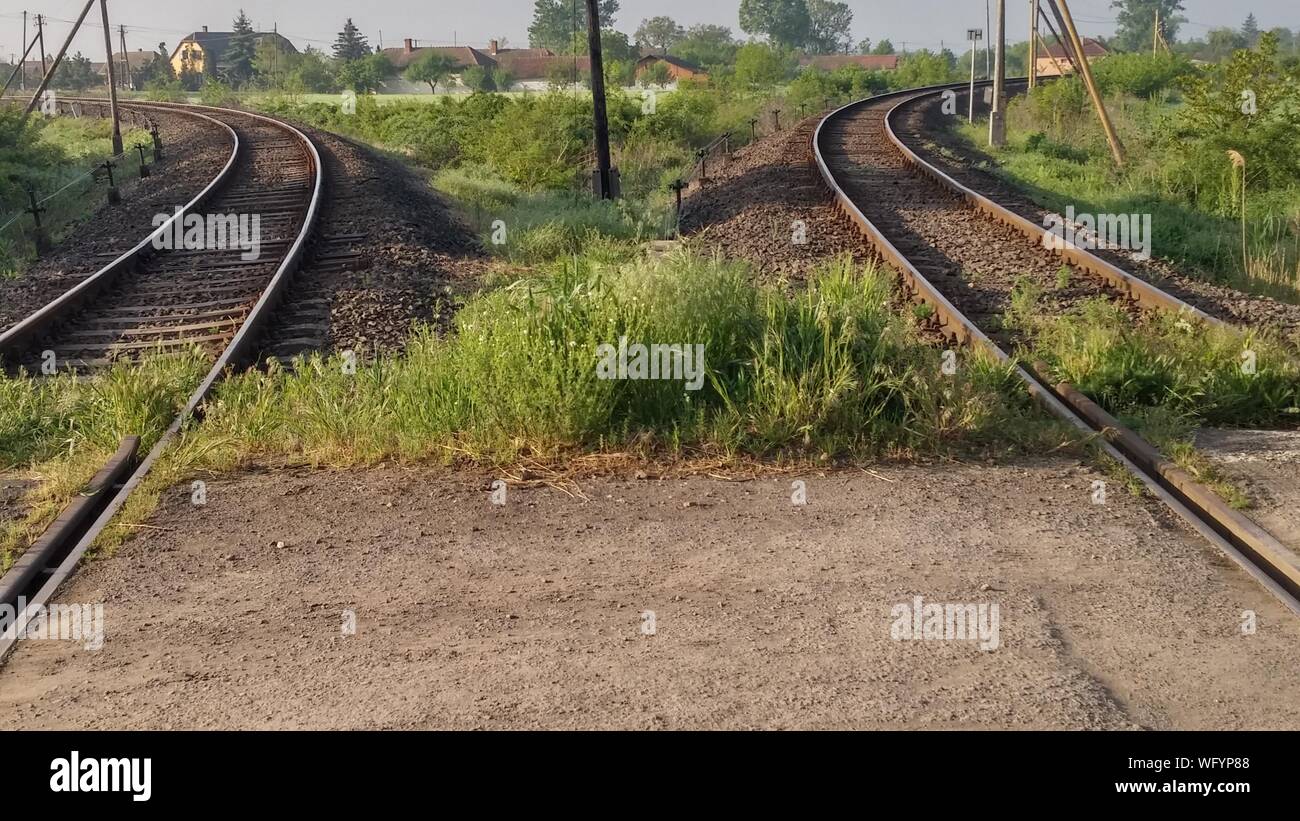 Two Railroad Tracks High Resolution Stock Photography and Images - Alamy