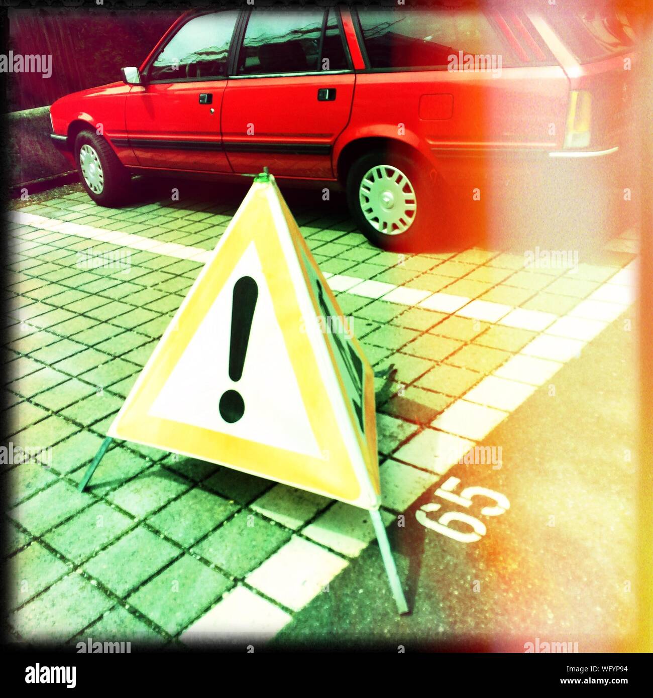 Parking lot warning hi-res stock photography and images - Alamy