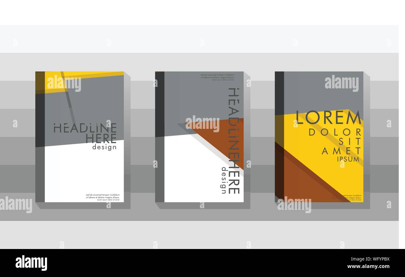 Cover book concept abstract geometric background with a combination of ...