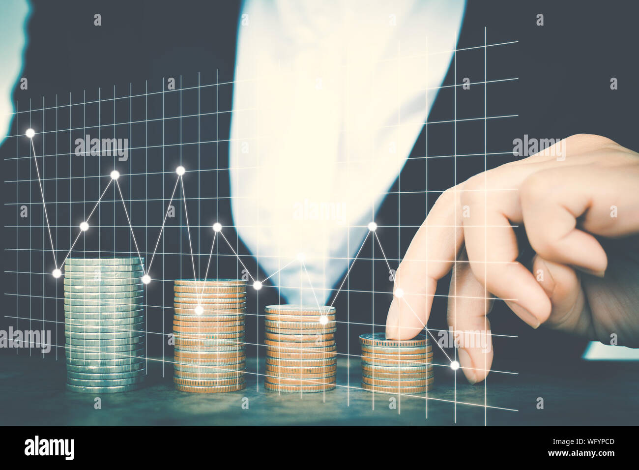 Digital currency graphs hi-res stock photography and images - Alamy