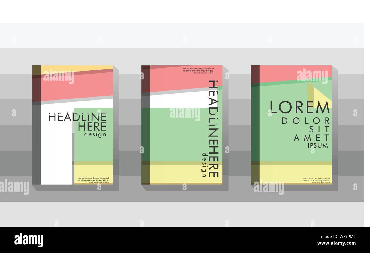 Cover book concept abstract geometric background with a combination of ...