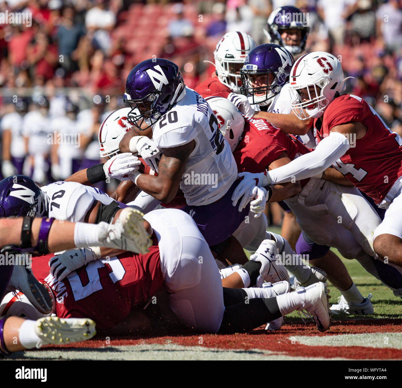 August 31, 2019: Northwestern Wildcats running back John Moten IV (20 ...