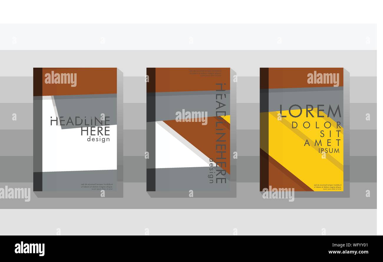 Cover book concept abstract geometric background with a combination of ...