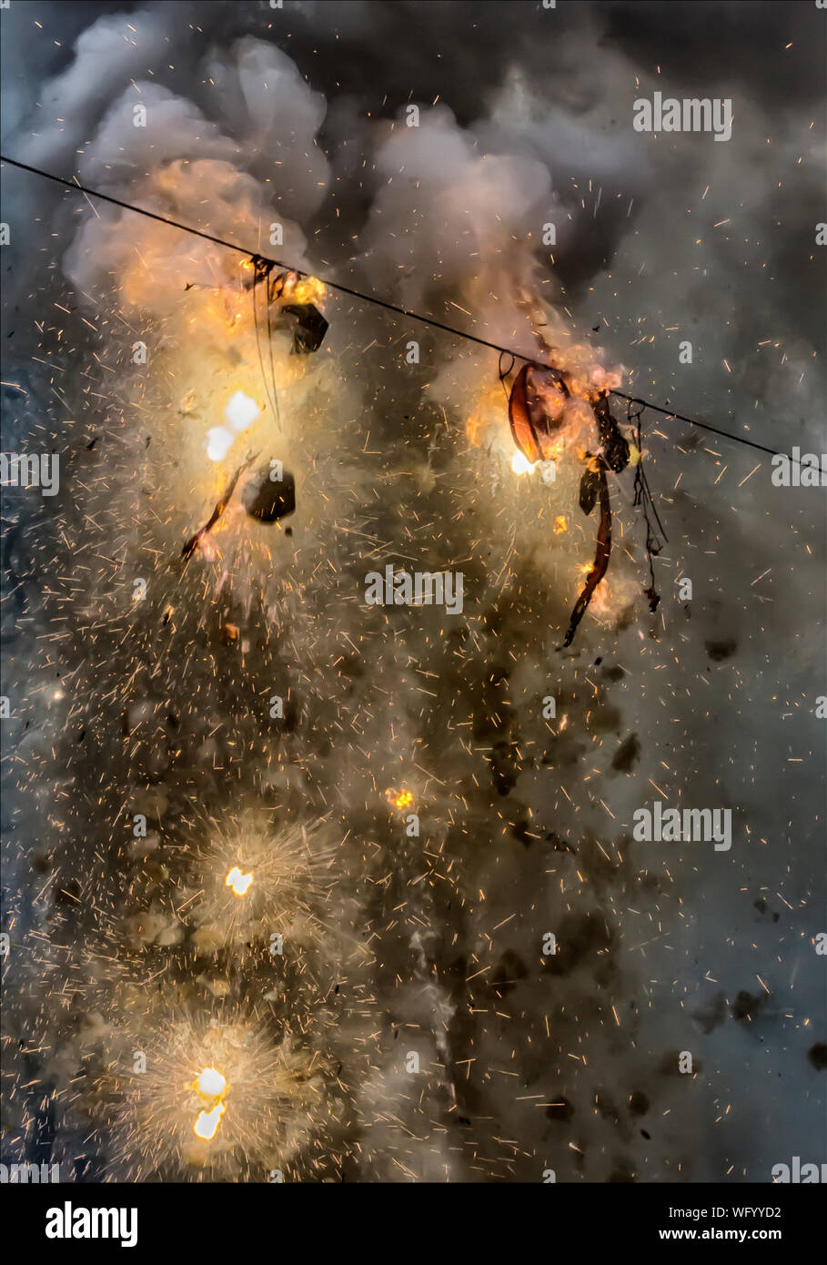Burning cable hi-res stock photography and images - Alamy