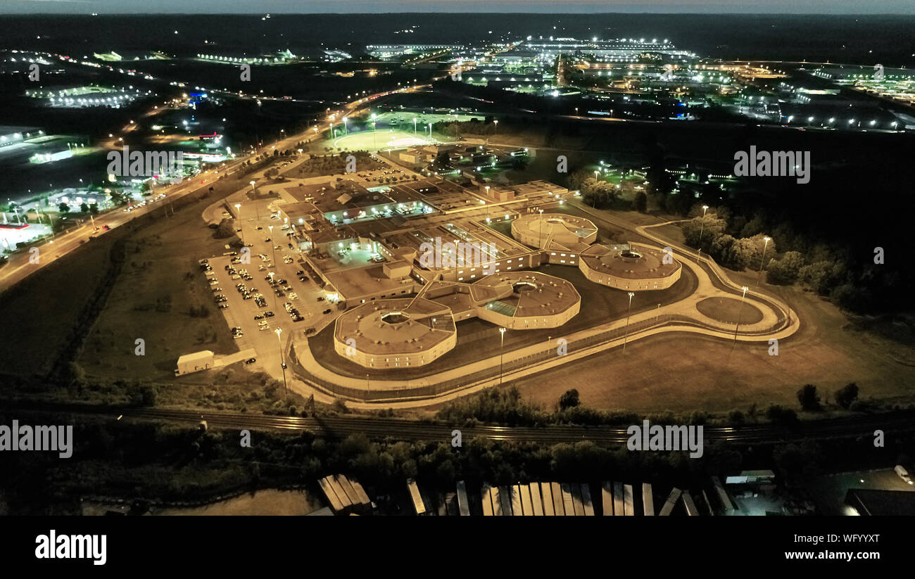 Prison aerial view Stock Photo - Alamy