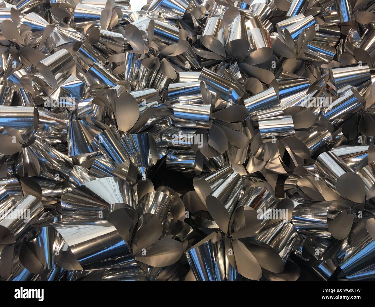 Silver ribbons hi-res stock photography and images - Alamy