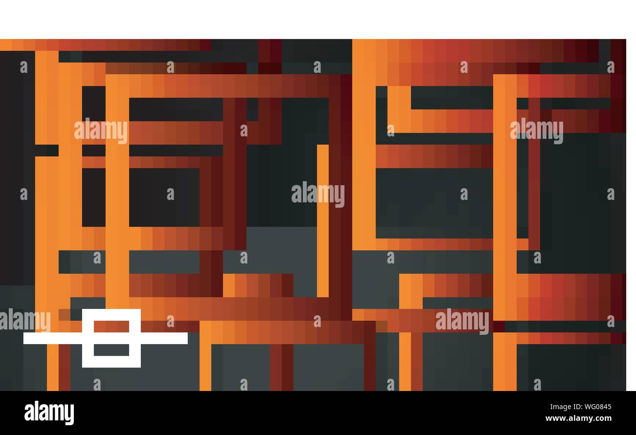 Vector Modern Abstract Squares Backgrounds . with a black red orange ...