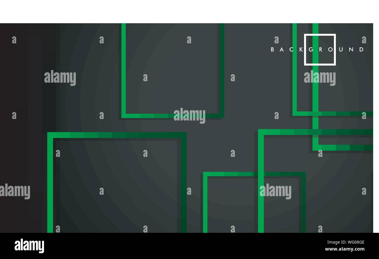Vector Modern Abstract Squares Backgrounds . with a black green ...
