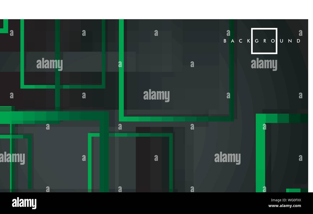 Vector Modern Abstract Squares Backgrounds . with a black green ...