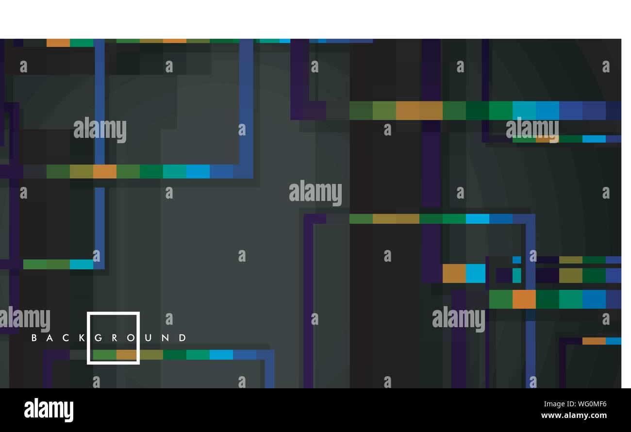 Modern Abstract Vector Box Background. with colorful gradient strips ...