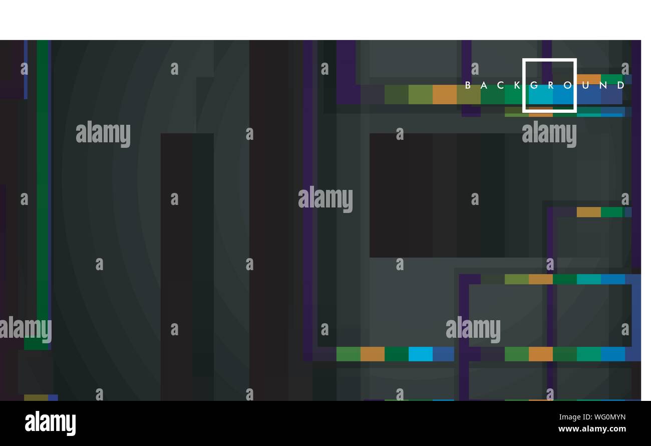 Modern Abstract Vector Box Background. with colorful gradient strips ...