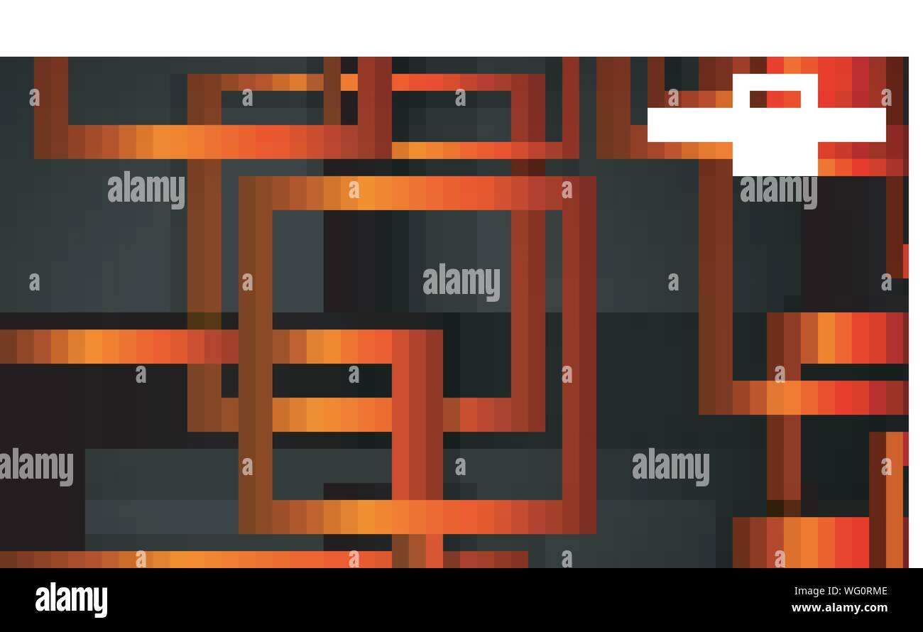Vector Modern Abstract Squares Backgrounds . with a black orange ...