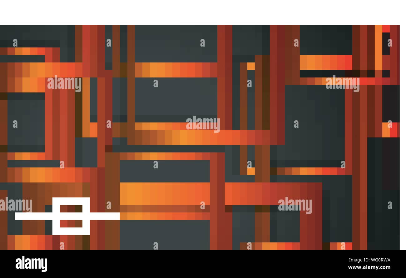 Vector Modern Abstract Squares Backgrounds . with a black orange ...