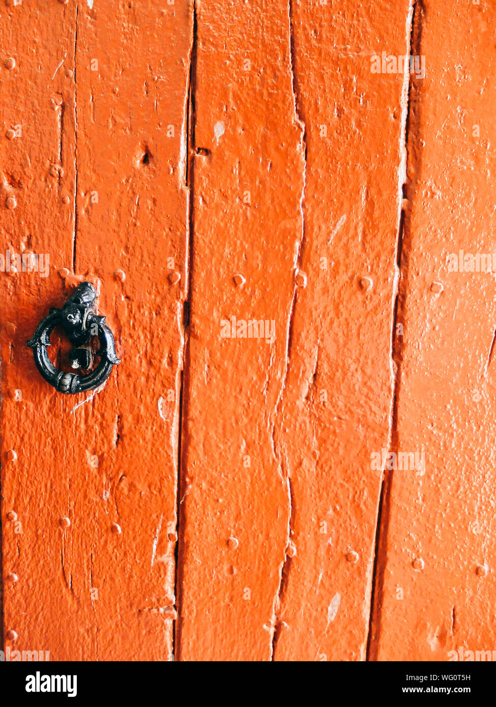 Orange wooden door hi-res stock photography and images - Alamy