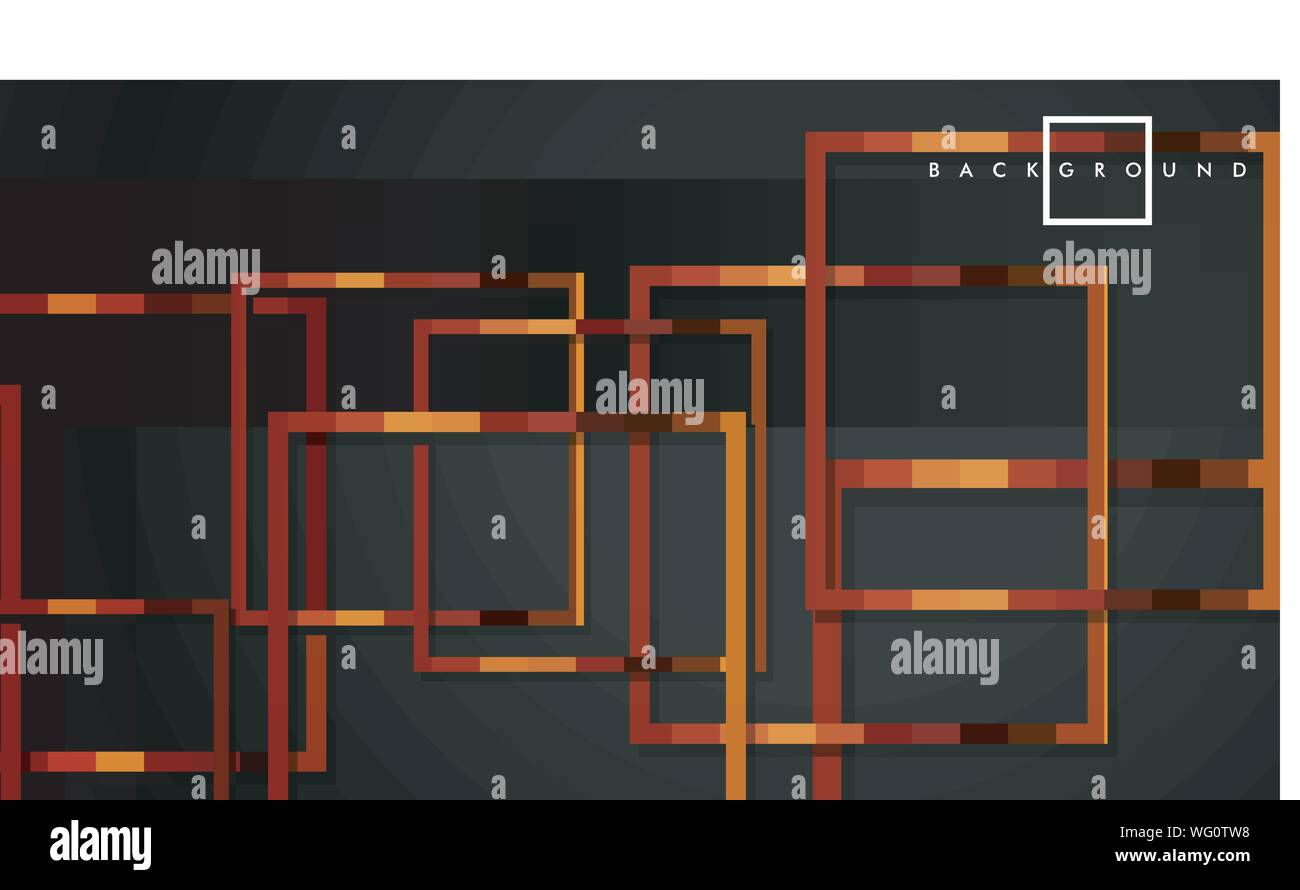 Vector Modern Abstract Squares Backgrounds . with a black and metal ...