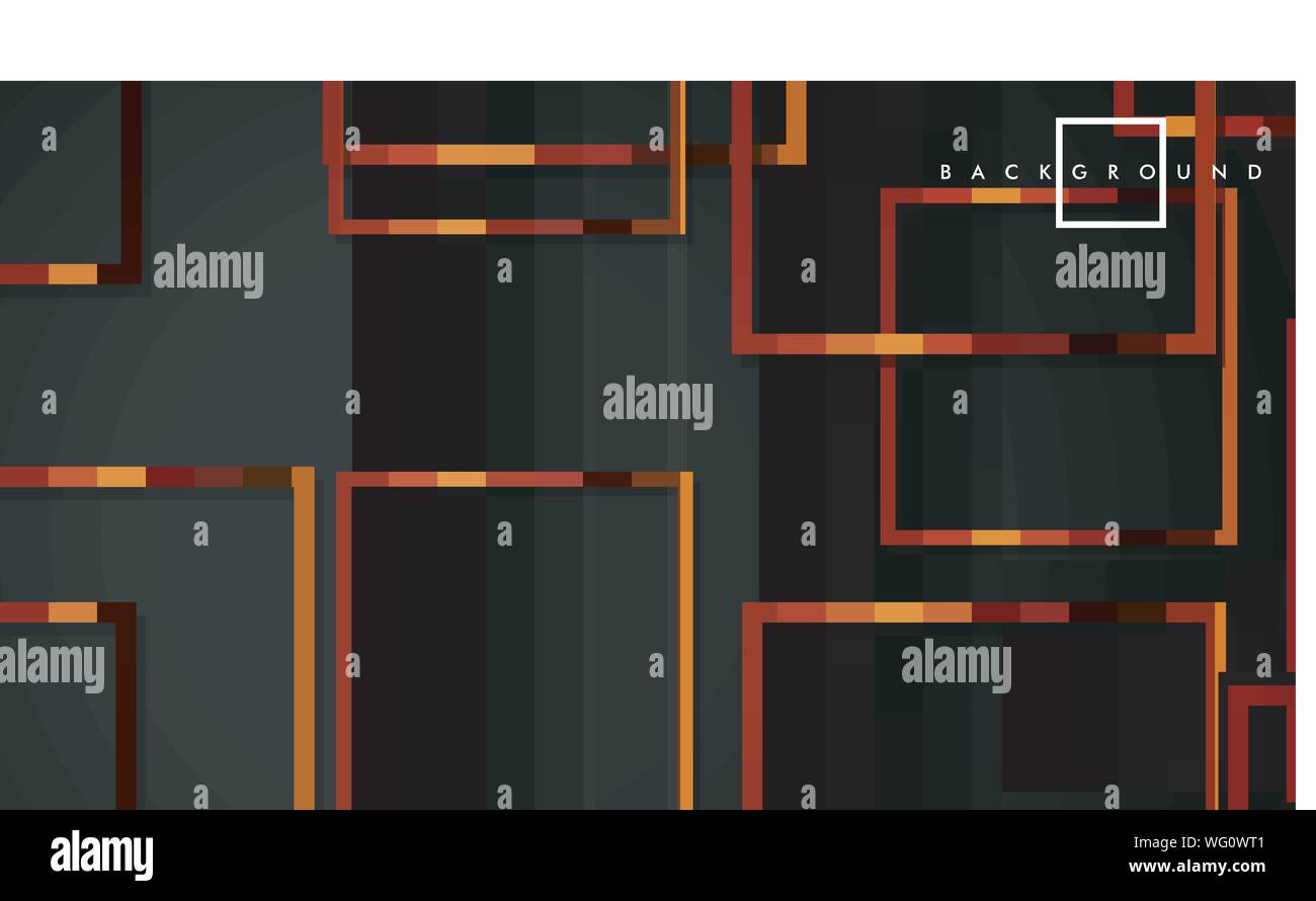 Vector Modern Abstract Squares Backgrounds . with a black and metal ...