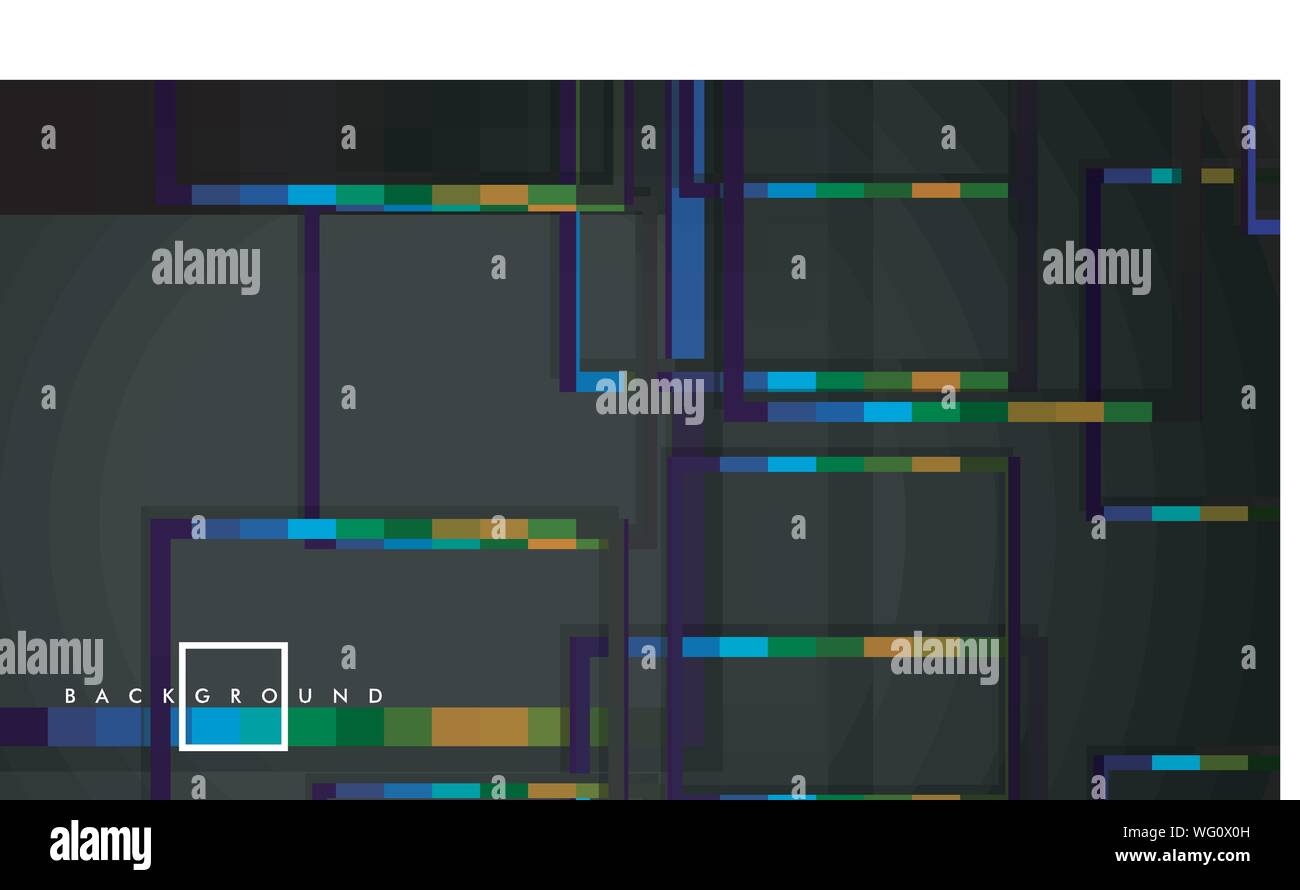 Modern Abstract Vector Box Background. with colorful gradient strips ...