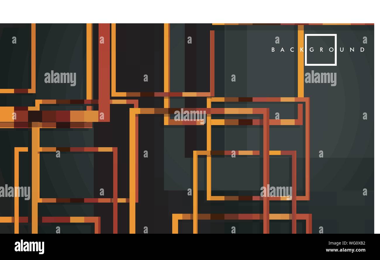 Vector Modern Abstract Squares Backgrounds . with a black and metal ...