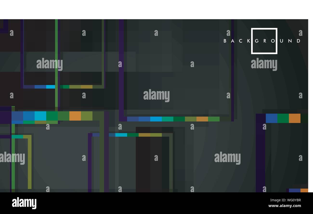 Modern Abstract Vector Box Background. with colorful gradient strips ...