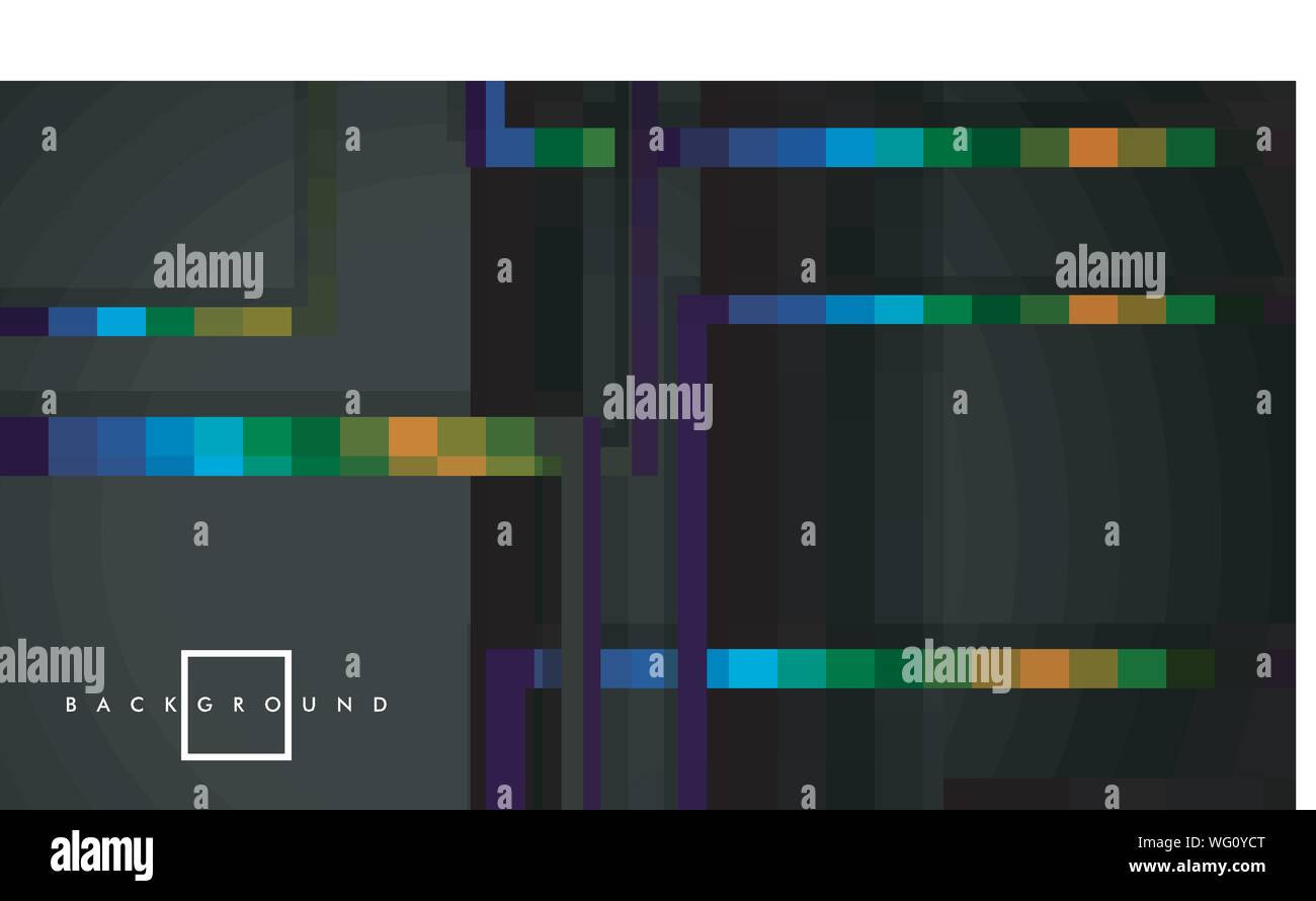 Modern Abstract Vector Box Background. with colorful gradient strips ...