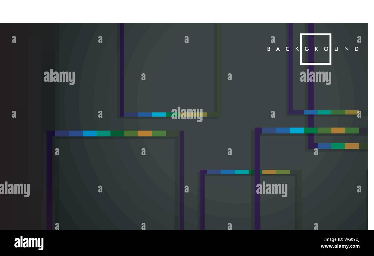 Modern Abstract Vector Box Background. with colorful gradient strips ...