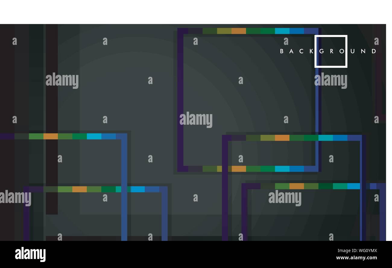 Modern Abstract Vector Box Background. with colorful gradient strips ...