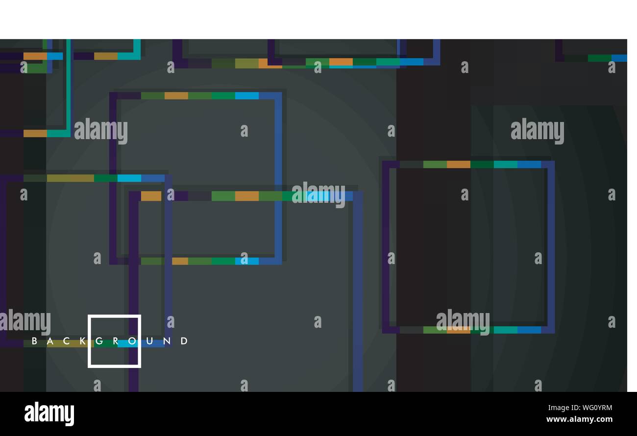 Modern Abstract Vector Box Background. with colorful gradient strips ...