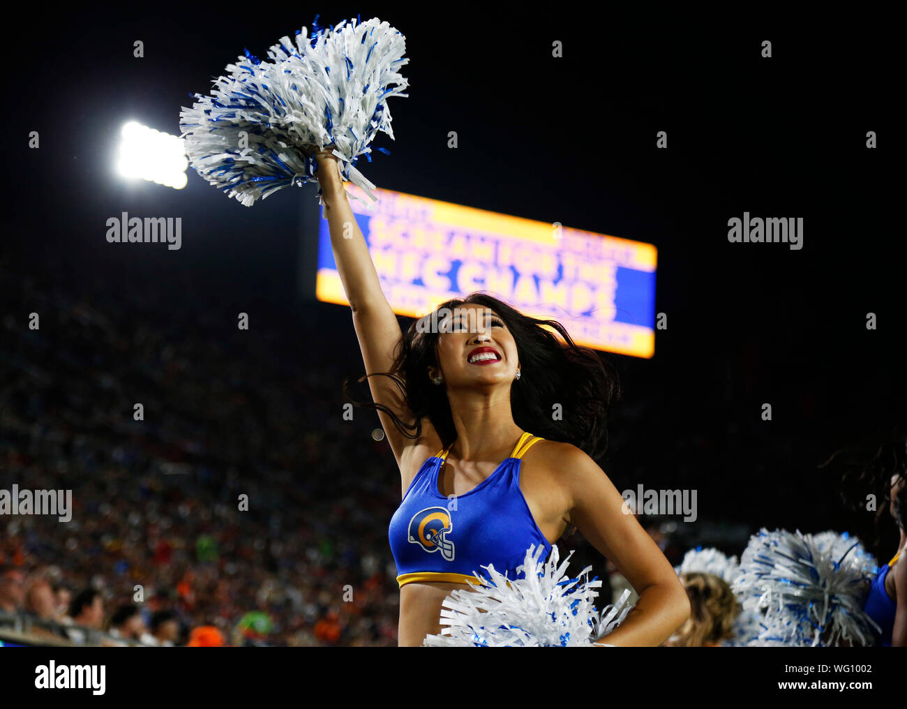 Rams cheerleader coliseum hi-res stock photography and images - Alamy