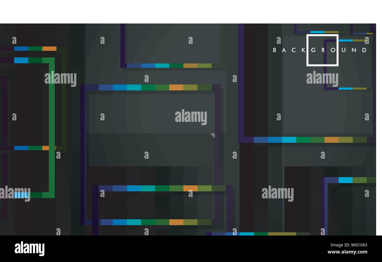 Modern Abstract Vector Box Background. with colorful gradient strips ...