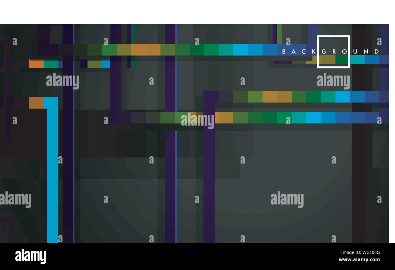 Modern Abstract Vector Box Background. with colorful gradient strips ...