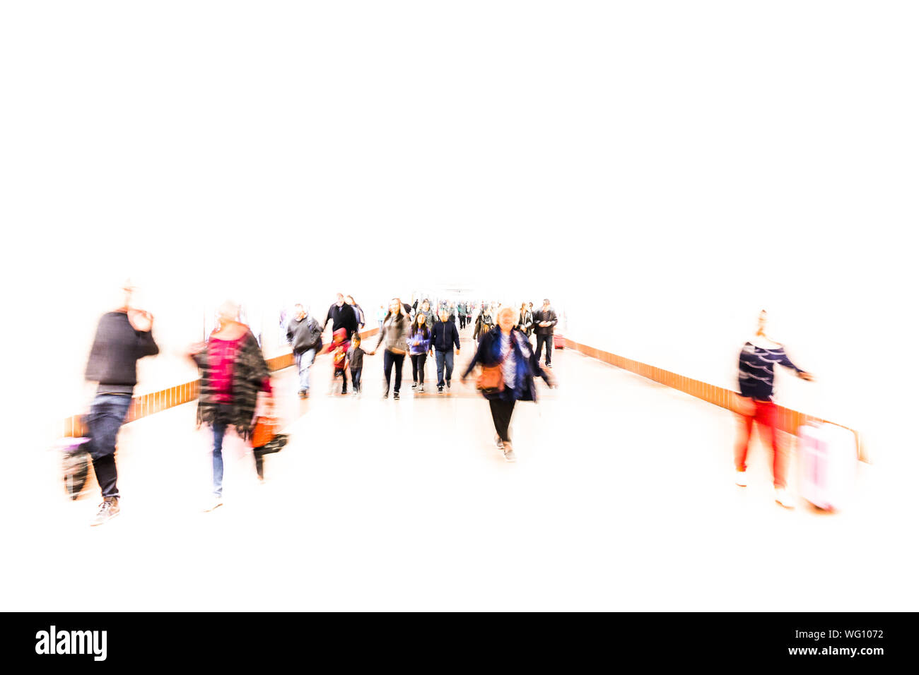 Crowd of people walking Cut Out Stock Images & Pictures - Alamy