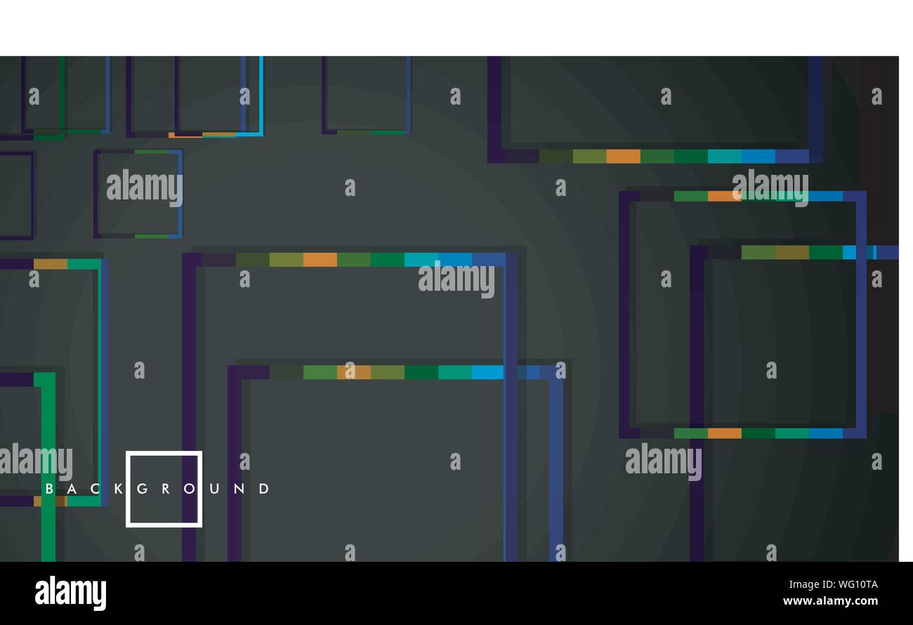 Modern Abstract Vector Box Background. with colorful gradient strips ...