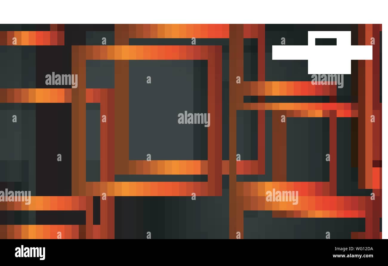 Vector Modern Abstract Squares Backgrounds . with a black orange ...