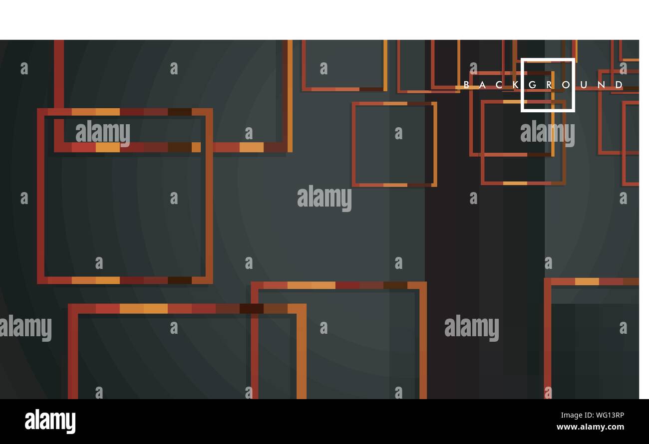 Vector Modern Abstract Squares Backgrounds . with a black and metal ...