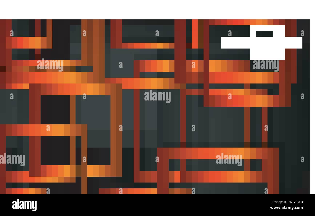 Vector Modern Abstract Squares Backgrounds . with a black orange ...