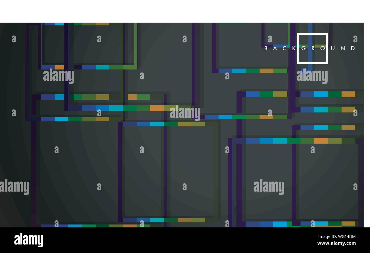 Modern Abstract Vector Box Background. with colorful gradient strips ...