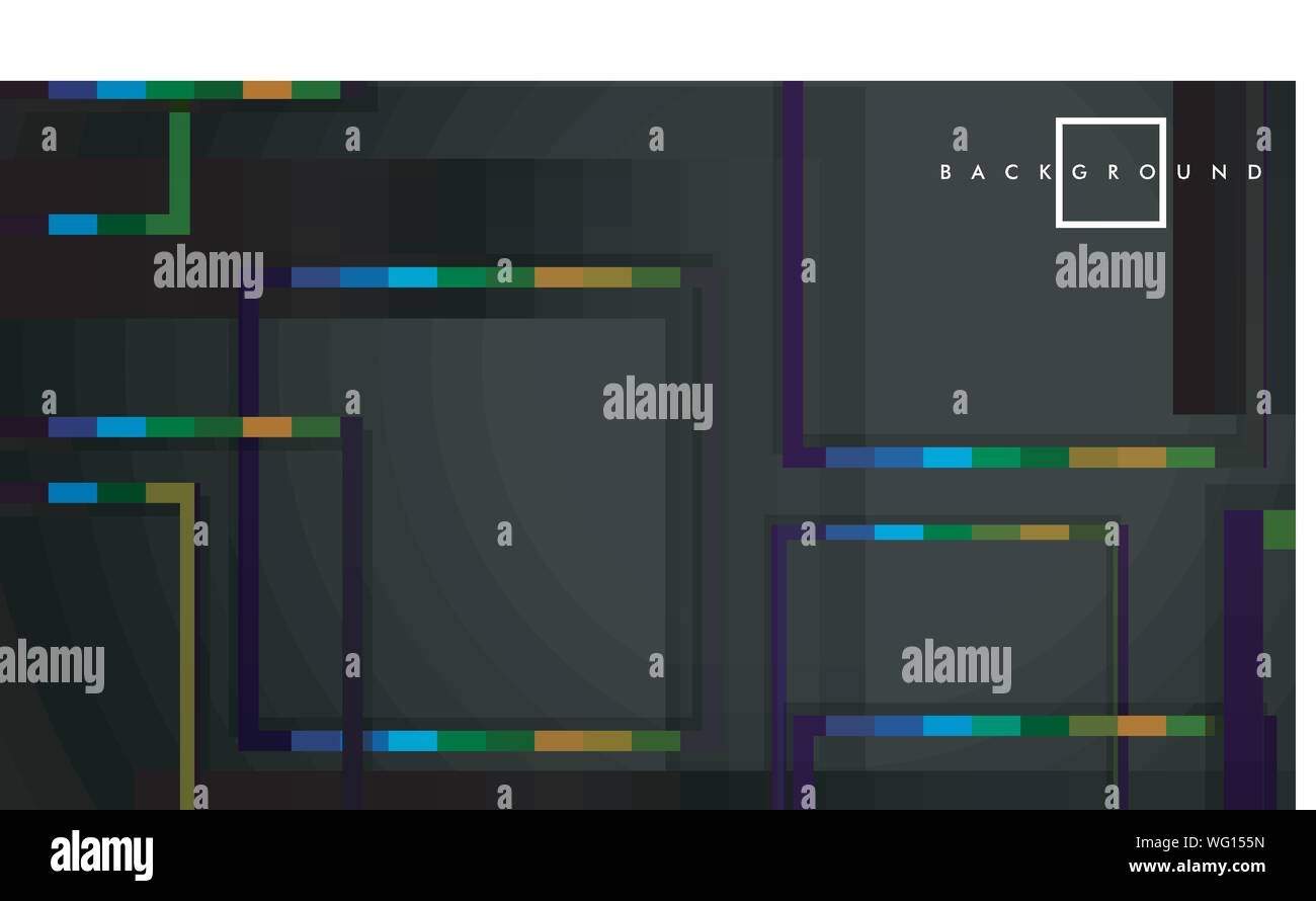 Modern Abstract Vector Box Background. with colorful gradient strips ...