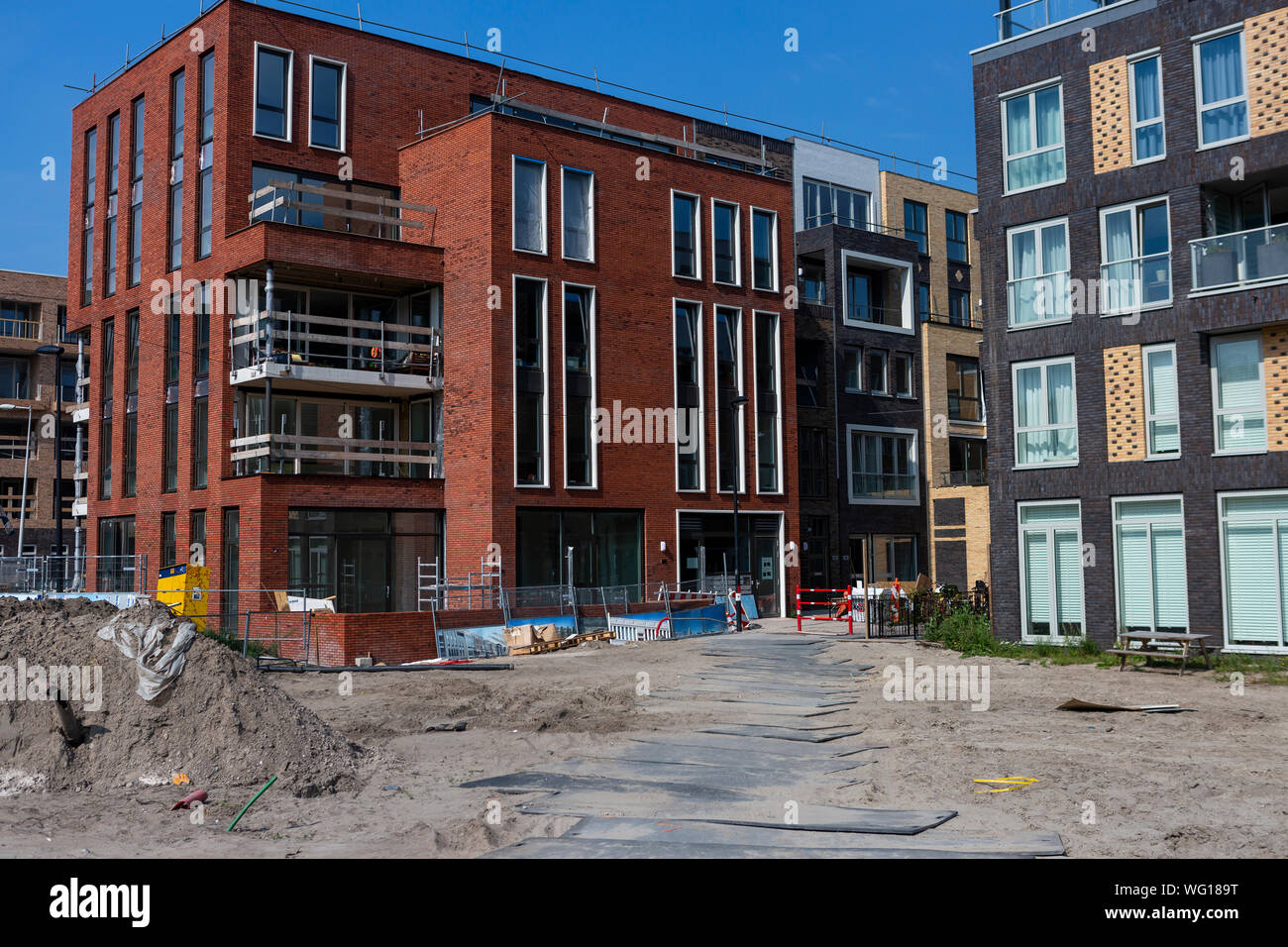 Contemporary architecture in the newly build Houthaven neighbourhood ...
