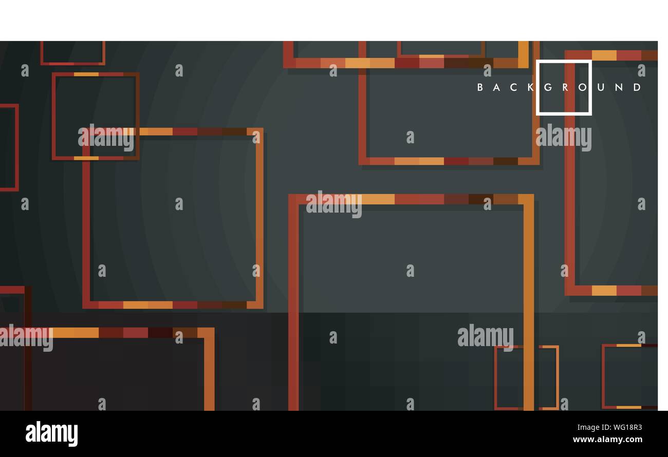 Vector Modern Abstract Squares Backgrounds . with a black and metal ...