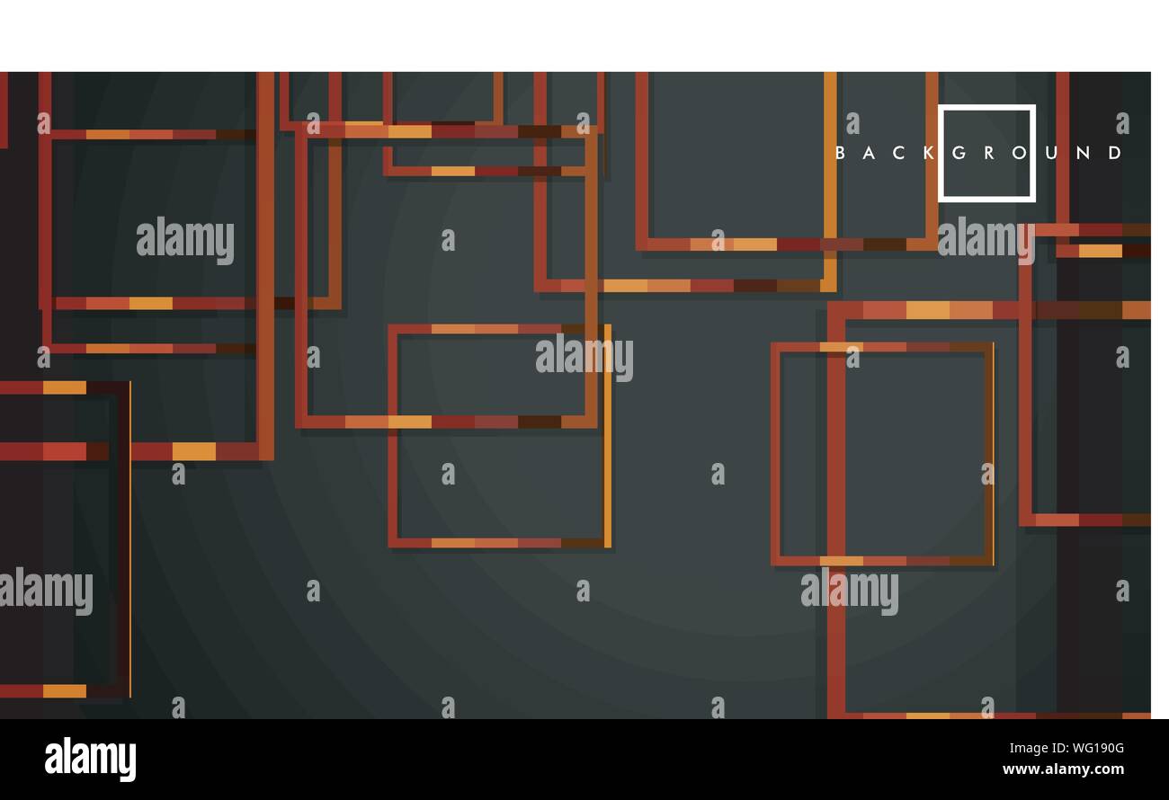 Vector Modern Abstract Squares Backgrounds . with a black and metal ...