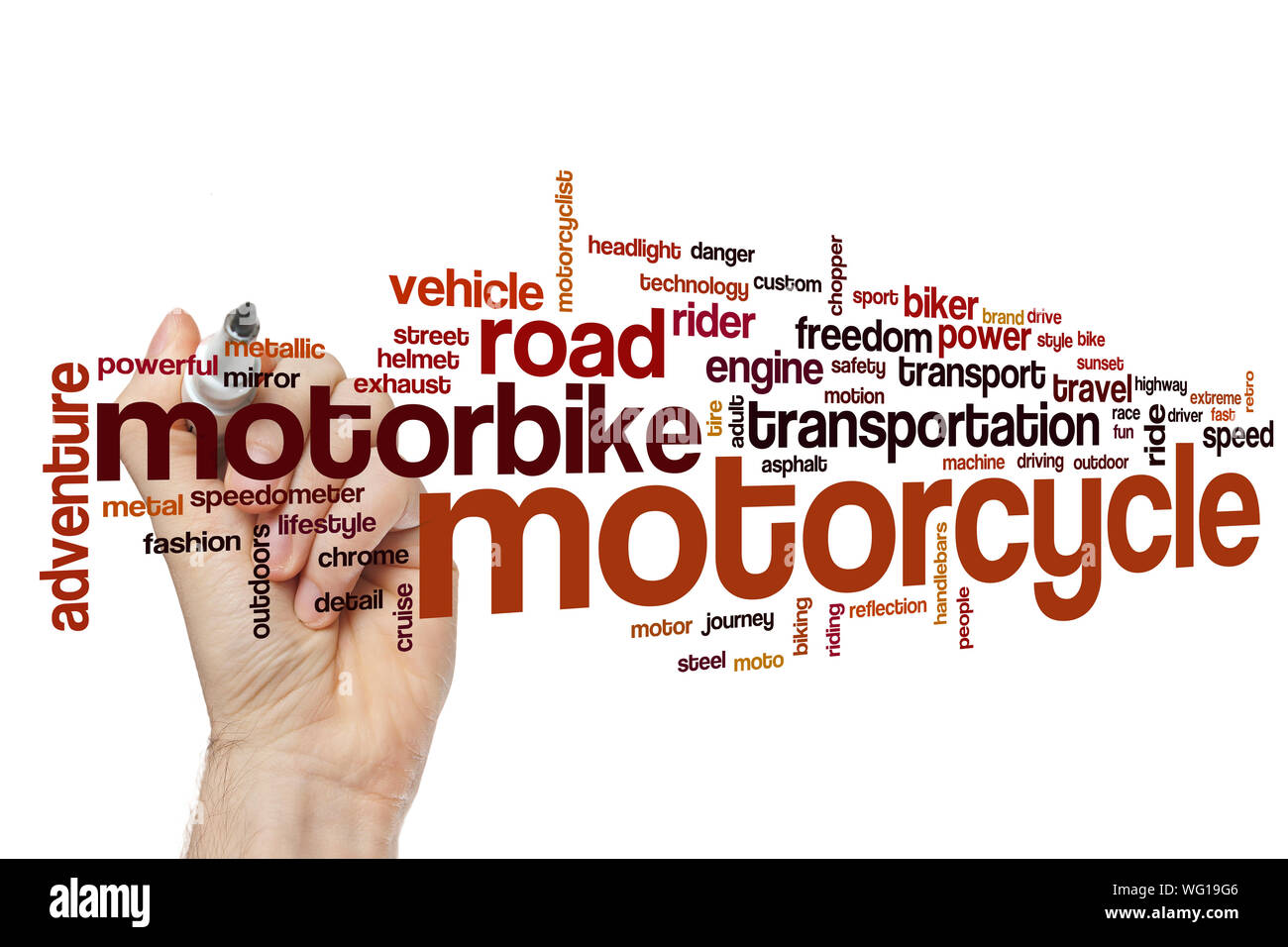 Biker word retro hi-res stock photography and images - Alamy