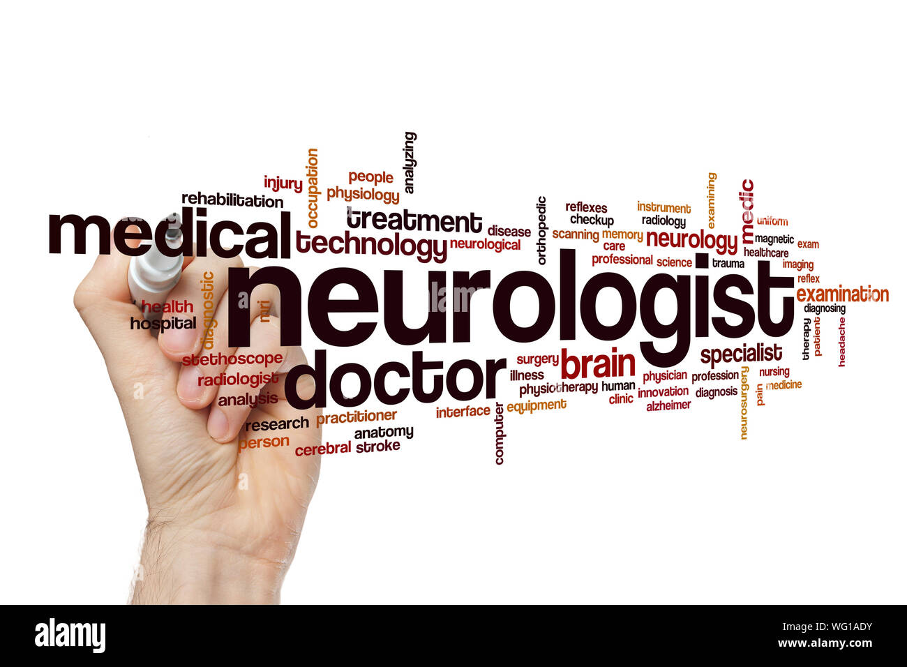 Neurologist word cloud concept Stock Photo - Alamy