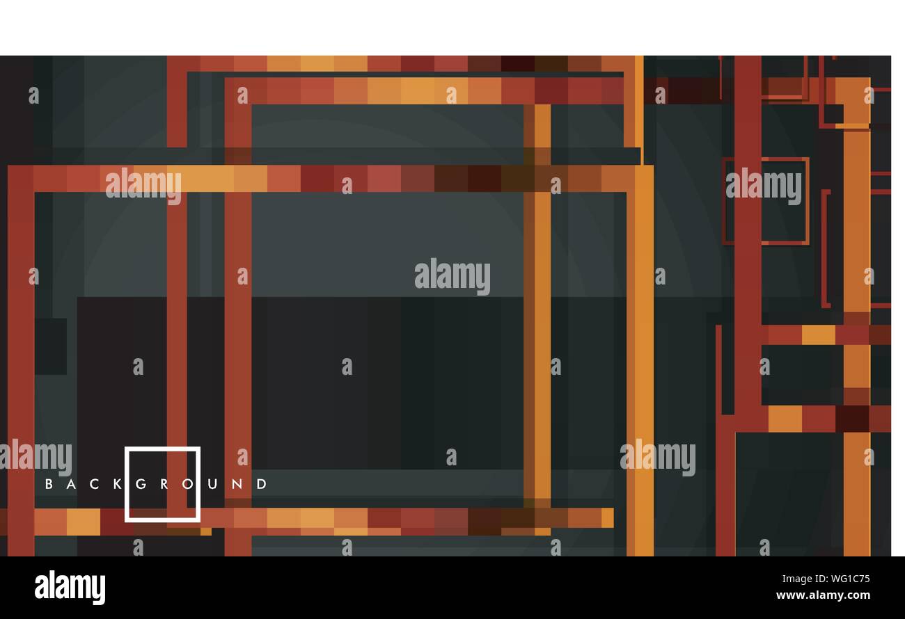 Vector Modern Abstract Squares Backgrounds . with a black and metal ...