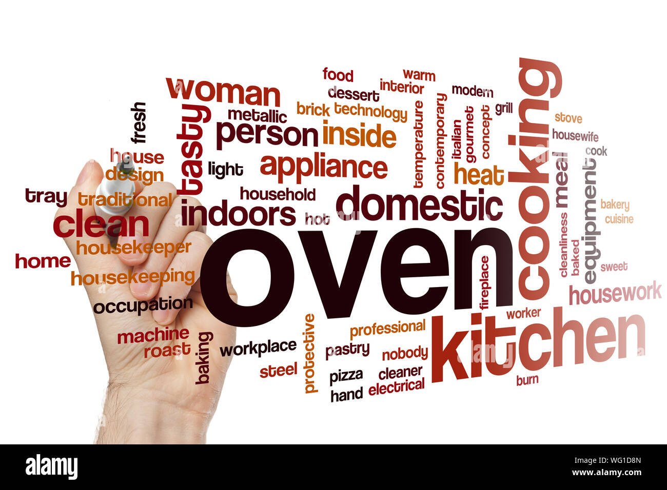 Oven word cloud concept Stock Photo - Alamy