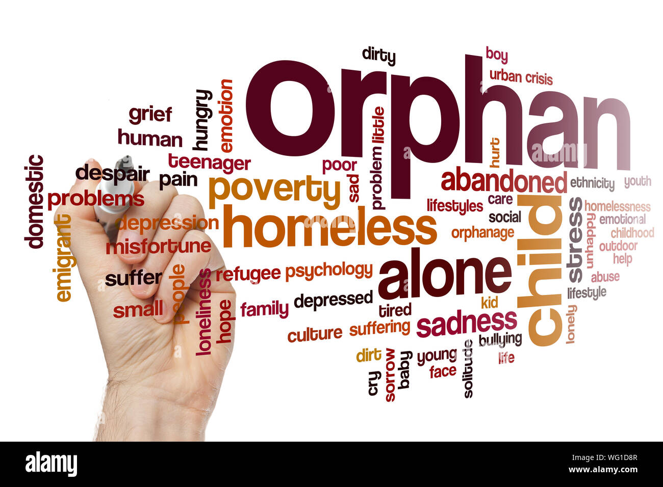 Orphan child Cut Out Stock Images & Pictures - Alamy